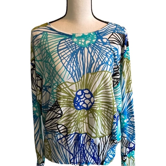 Joseph A | Sweaters | Joseph A Abstract Floral Multi Colored ...